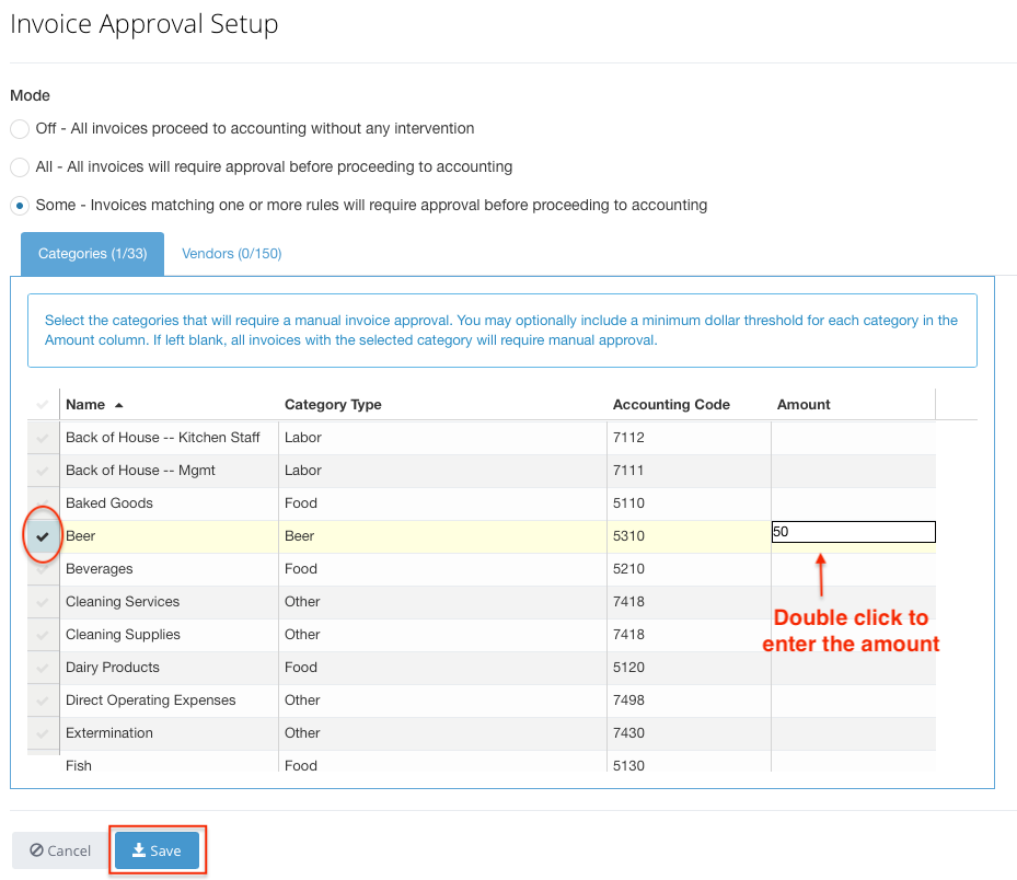 Setting Up Invoice Approval – MarginEdge