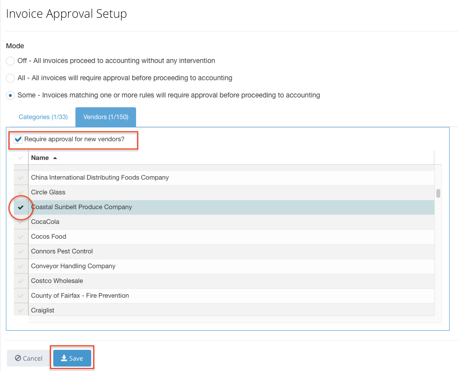 Setting Up Invoice Approval – MarginEdge