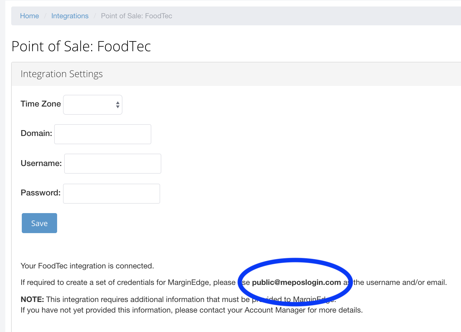 Connecting [me] to FoodTec POS – MarginEdge