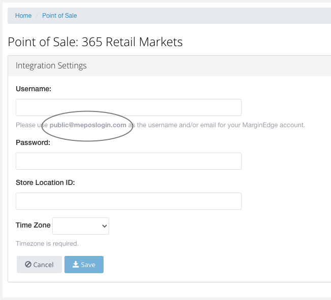 Connecting [me] to 365 Retail Markets POS – MarginEdge